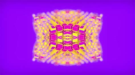 endless loop animation of multicolored pattern 3d rendering hd stock