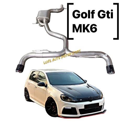 Golf Gti Mk6 Extractor Downpipe Front Pipe Exhaust Stainless Steel