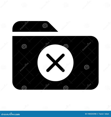 Remove Folder Icon Stock Vector Illustration Of Vector 198434398