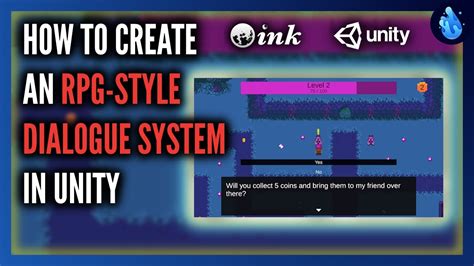 How To Create A Dialogue System In Unity Rpg Style Unity Ink Tutorial 2025 Youtube