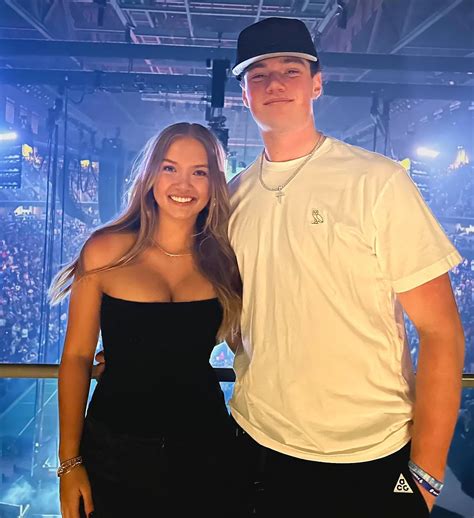 Penn State Quarterback Drew Allar And Girlfriend Emma Bushs