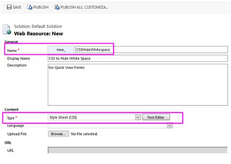 dynamics 365 hide white space around quick view form the marks group