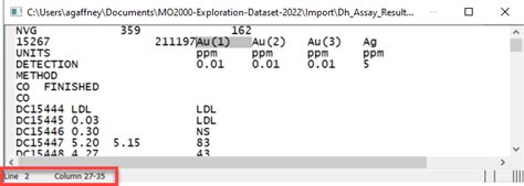 Merging Lab Data Into An Assay File Micromine Origin And Beyond