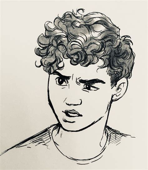 Male Curly Hair Drawing Reference Drawing Word Searches