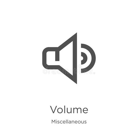 Volume Icon Vector From Miscellaneous Collection Thin Line Volume