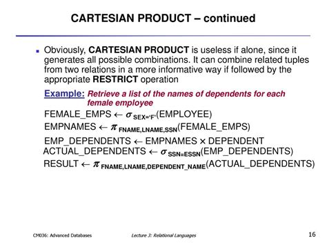 Lecture 3 Relational Algebra And Sql Ppt Download