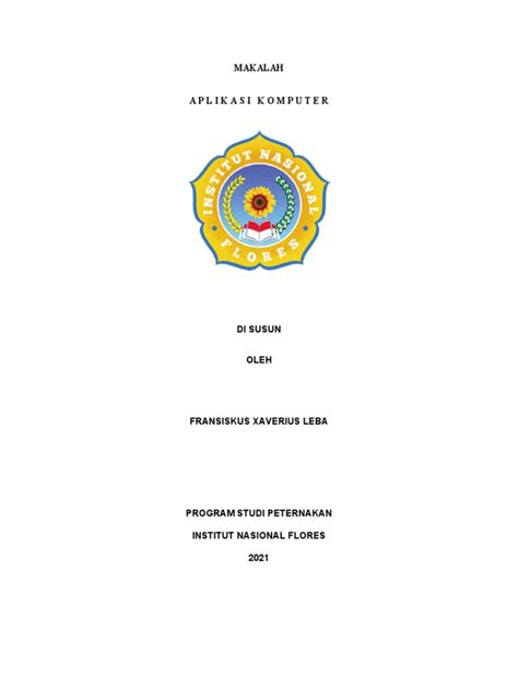 Makalah Aplikasi Komputer | PDF