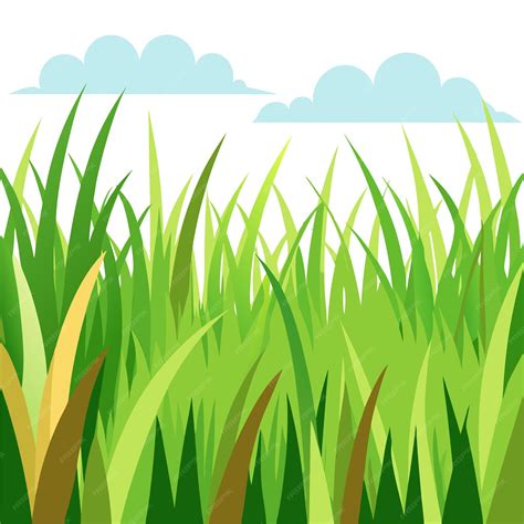 Premium Vector Grass Field Vector Design With A White Background