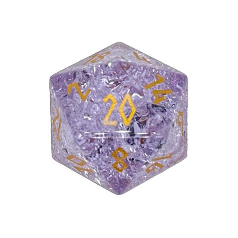 Shattered Amethyst Glass Boulder® 30mm Glass Dice Norse Foundry