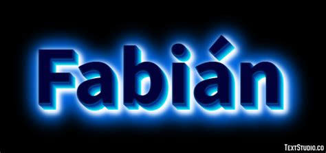 Fabián Efecto De Texto Y Diseño De Logotipos Nombre