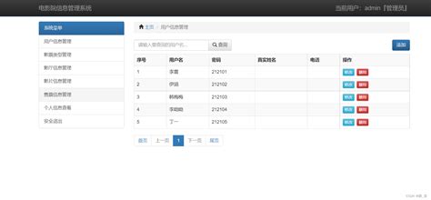 简单的基于javaservletjspmysql的影院信息管理系统 Csdn博客