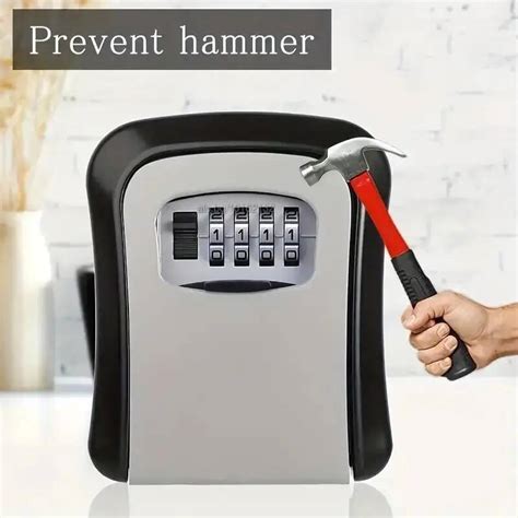 Водоустойчива кутия за съхранение на ключове с 4 цифрен код неръждаема стомана Аксесоар