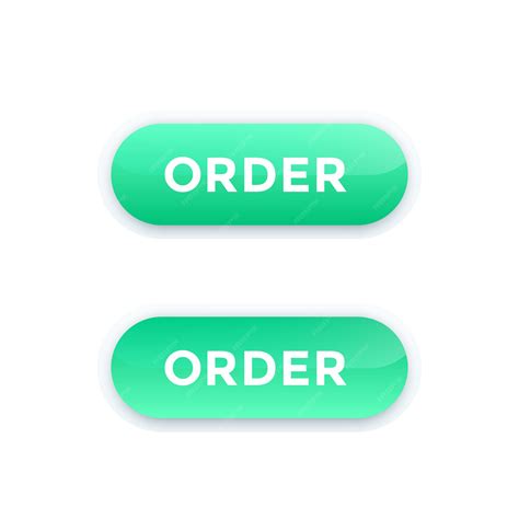 Premium Vector Order Button Vector