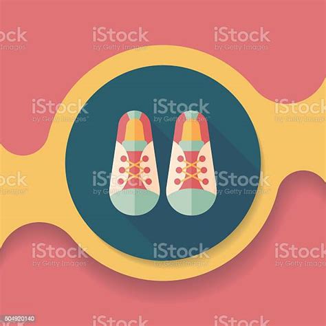 빈티지 신발도 평편 아이콘크기 긴 Shadow Eps10이 포함됩니다 갈색에 대한 스톡 벡터 아트 및 기타 이미지 갈색 고풍스런 배경 주제 Istock