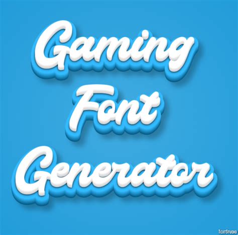 Gaming Font Generator Text Effect And Logo Design Font