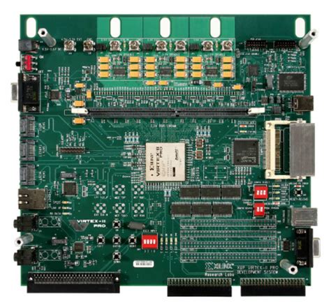 The Prototype Board With The Virtex Ii Pro Fpga Source Xilinx