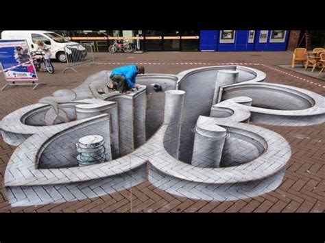 Optical Illusion Paintings On Street