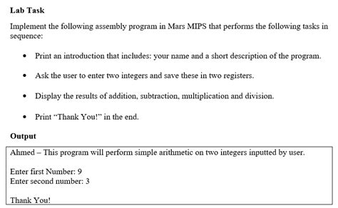 Solved Lab Task Implement The Following Assembly Program In Chegg