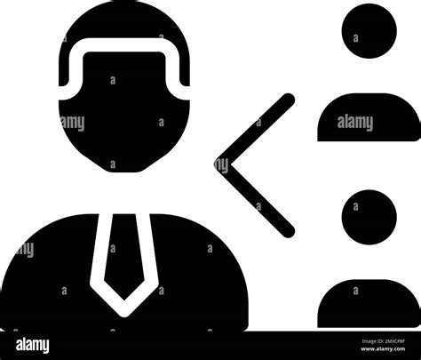Employee Referral Black Glyph Icon Stock Vector Image And Art Alamy