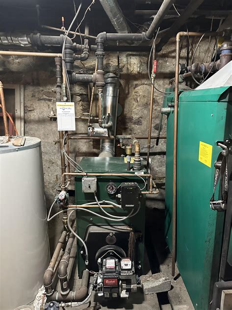 Running Wood Boiler Into Oil Burner And Up And Out Into Radiator The Heat Is Not Transferring