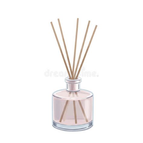 Pink Reed Diffuser In Glass Bottle Stock Illustration Illustration Of Stylish Simple 380194666