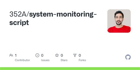 Github 352a System Monitoring Script