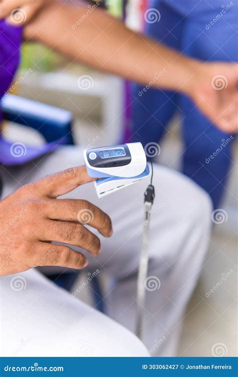 Glucometer Test On A Finger Stock Image Image Of Brand Glucometer 303062427