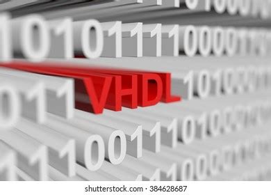 Vhdl Presented Form Binary Code Blurred Stock Illustration Shutterstock