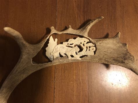Antler Carving Artwork Antler Carving Tools Carving Antler With