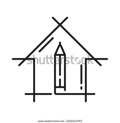 Architect Development Interior Design Vector House Stock Vector Royalty Free 2202661493
