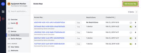 Access Keys Losant Documentation