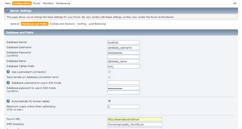 Configure Basic Options In SMF SMF Tutorial FastComet