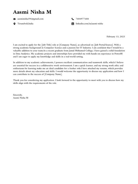 Aasmi Nisha Coverletter Pdf