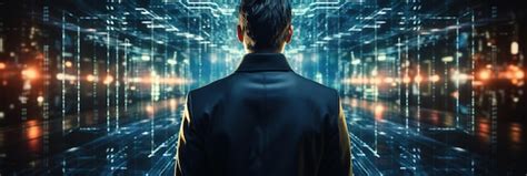 Premium Ai Image Business And Data Protection Biometric Security Identify Face Recognition