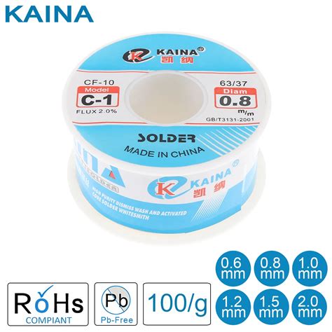 Сварочные провода Kaina 100 г, 0,8/1/2,0 мм, серебряные | AliExpress