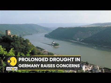 Germany Rhine River Water Level Falls To New Low Drops Below 40