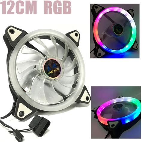 LANSHUO PC RGB Cm Mm LED CPU Heat Sink Fan Processor Radiator Cooling Cooler Fan Fives