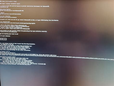 Trying To Boot The New Installation ISO EndeavourOS Installation EndeavourOS