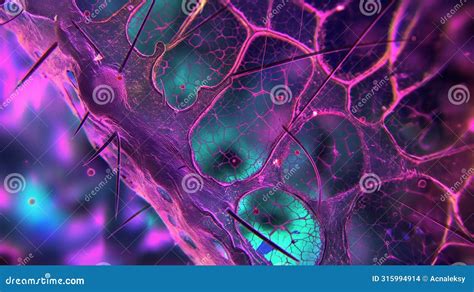 Inflamed Human Lymph Node Under A Microscope Inflamed Tonsils Lymph Node Problem Stock