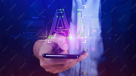 가상 그래픽을 사용하는 Ai 기술 사업가 글로벌 인터넷 연결 Chatgpt Chat과 Ai 인공 지능을 사용하여 명령 프롬프트를 사용하여 무언가 생성 미래 기술 혁신