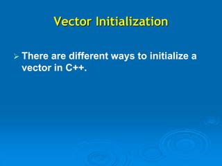Cpp Programing Language Exercise Vector Ppt