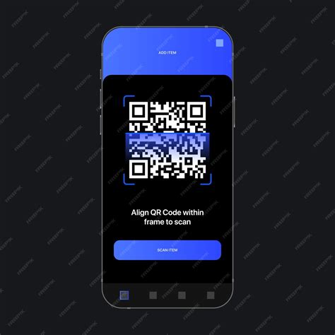 Premium Vector Qr Code Scanner Ui Screen Concept Digital Scanner Analytics App Vector