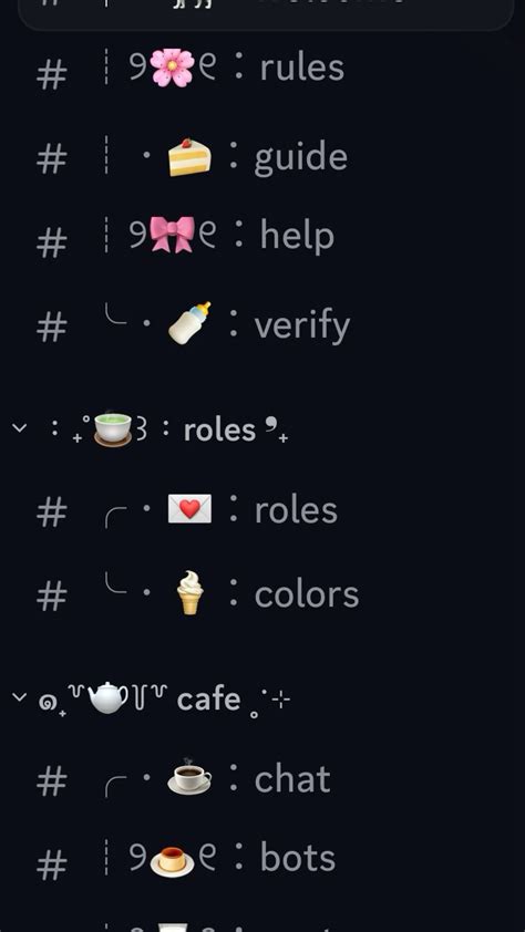 Cat Cafe Discord Server Template In 2025 Discord Server Role Ideas Discord Server Roles Ideas