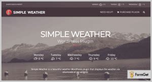 Weather Wordpress Plugins Free And Paid Formget