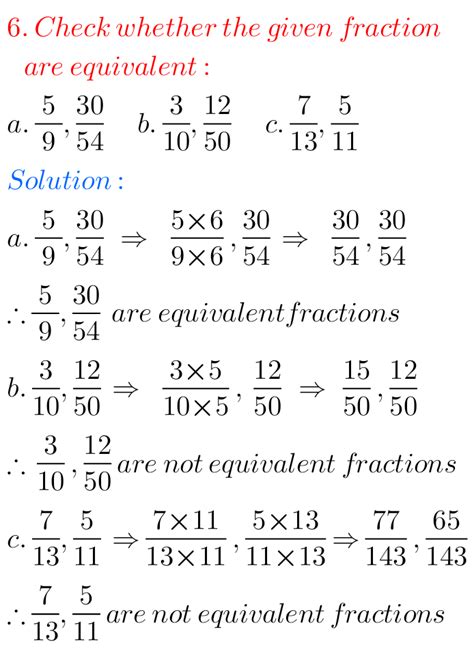 Maths Class 6 Solutions For Ncert Fractions Exercise 7 3 Maths Glow