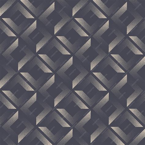 Premium Vector Modernism Geometric Graphic Seamless Pattern Vector Stippled Abstract Background