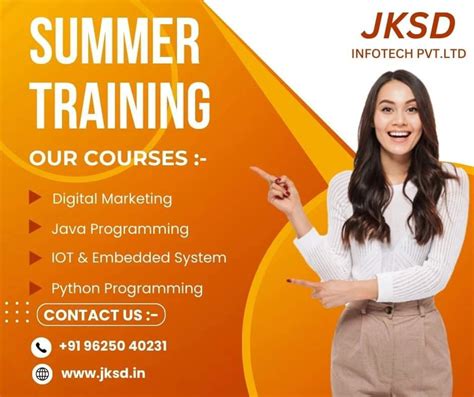 Jksd Infotech Pvt Ltd On Linkedin Summertraining Digitalmarketing Java Iot Python Course