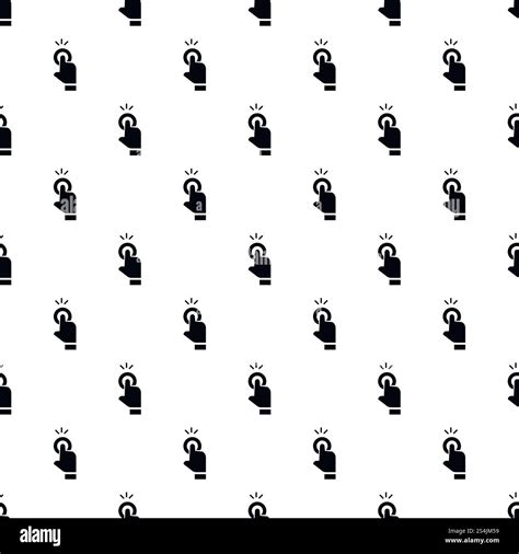 Finger Touch Cursor Pattern Seamless Vector Repeat For Any Web Design