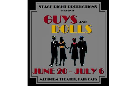 Guys And Dolls Stage Right Productions Tickets Stage Right Productions