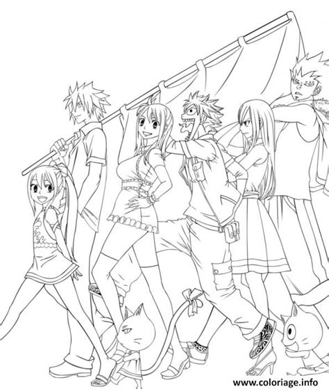 Coloriage Natsu Parade 595x702 Dessin